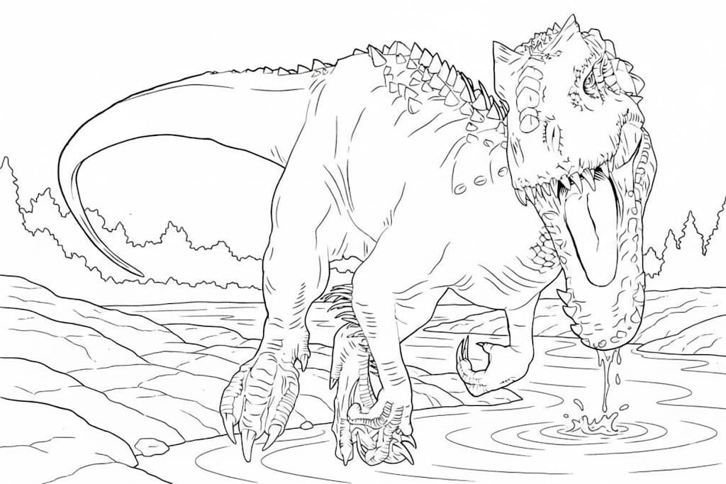 Kostenlos Indominus Rex Ausmalbilder. Kostenlos herunterladen ...