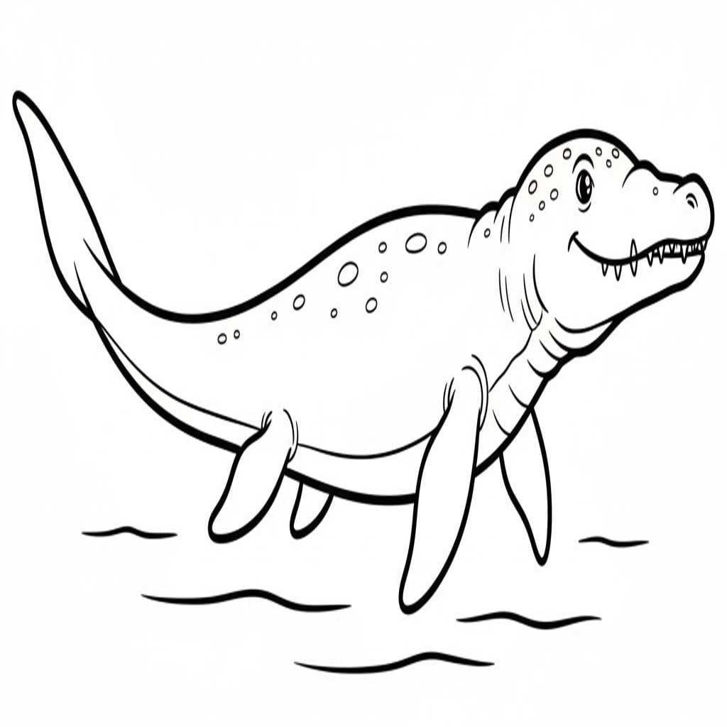 Mosasaurus kostenlos Ausmalbilder. Kostenlos herunterladen, ausdrucken ...