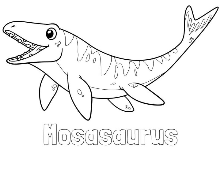 Zeichne Mosasaurus basisch Ausmalbilder. Kostenlos herunterladen ...