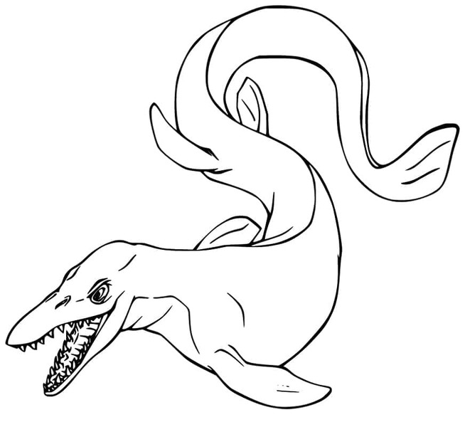 Zeichne Mosasaurus Ausmalbilder. Kostenlos herunterladen, ausdrucken ...